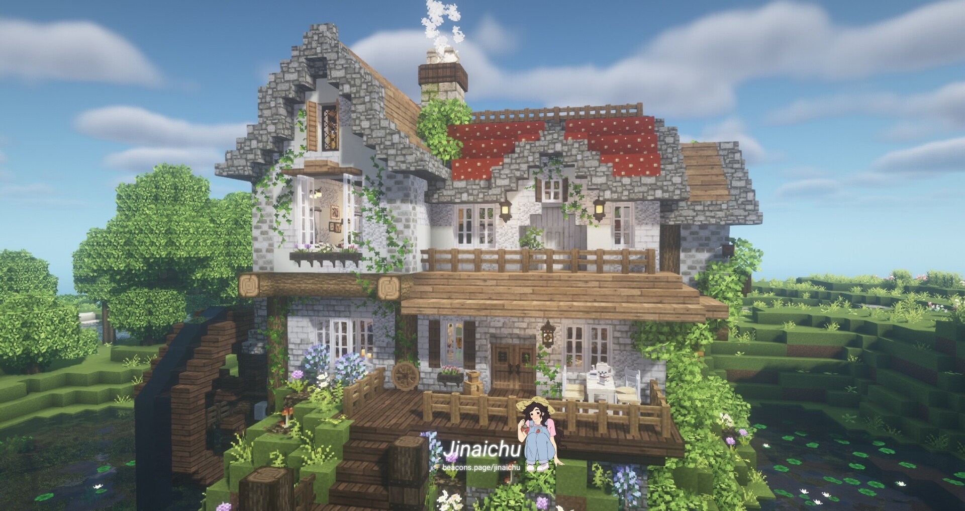 Mushroom Lake Cottage 🍄🌊🍀 Minecraft Map