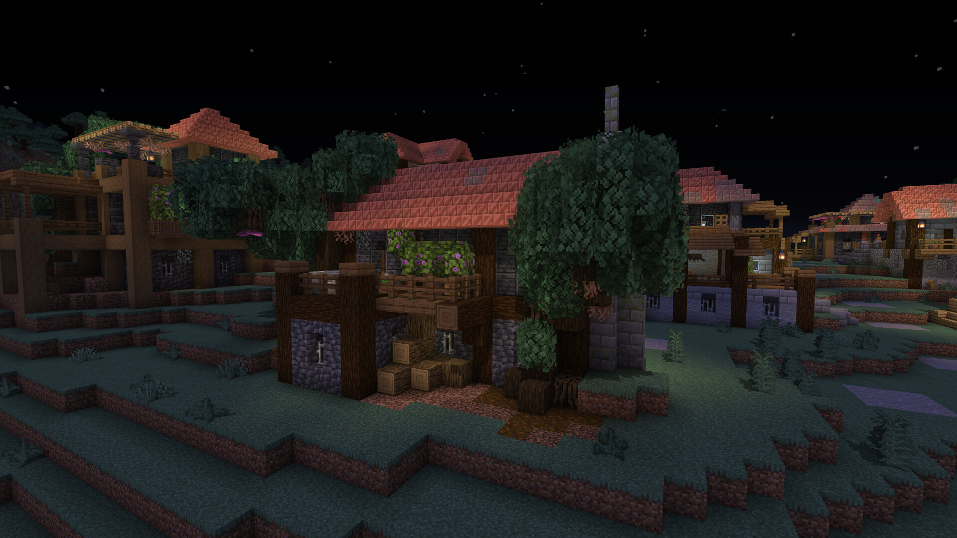 A village in the woods Minecraft Map