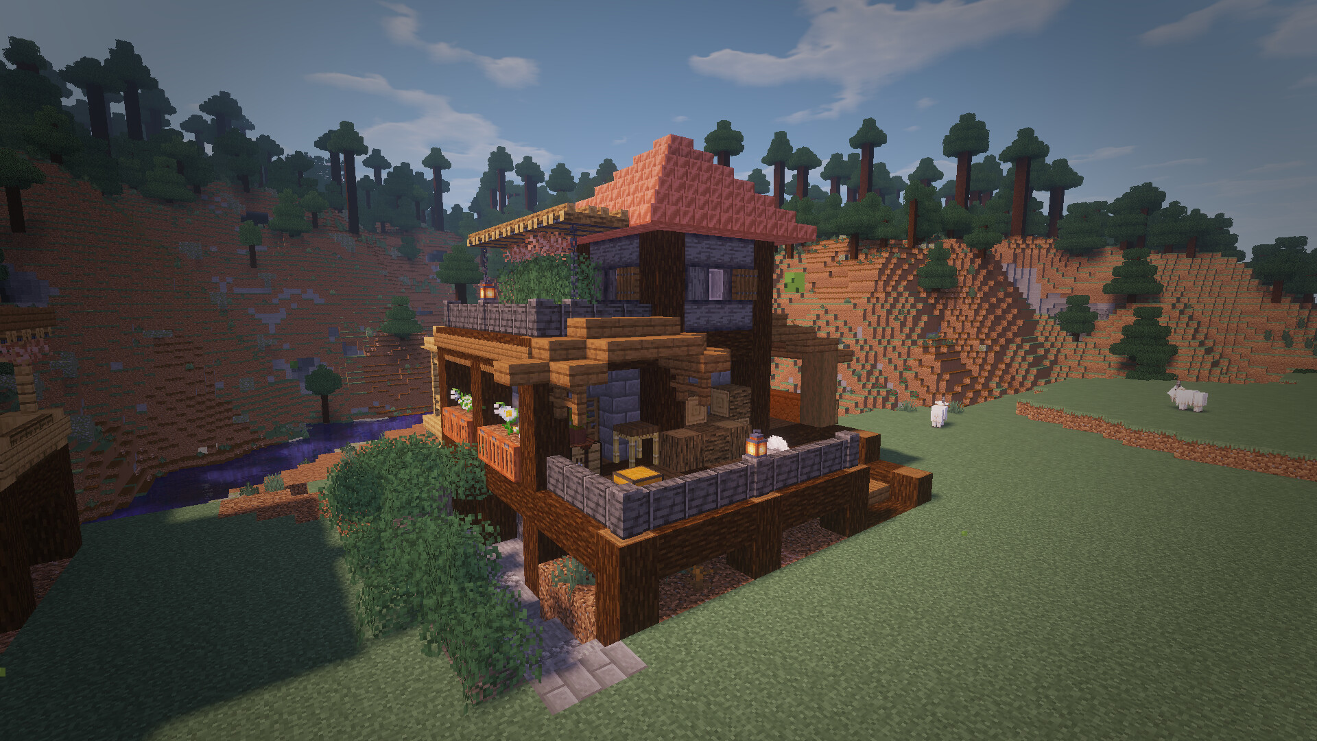 A village in the woods Minecraft Map