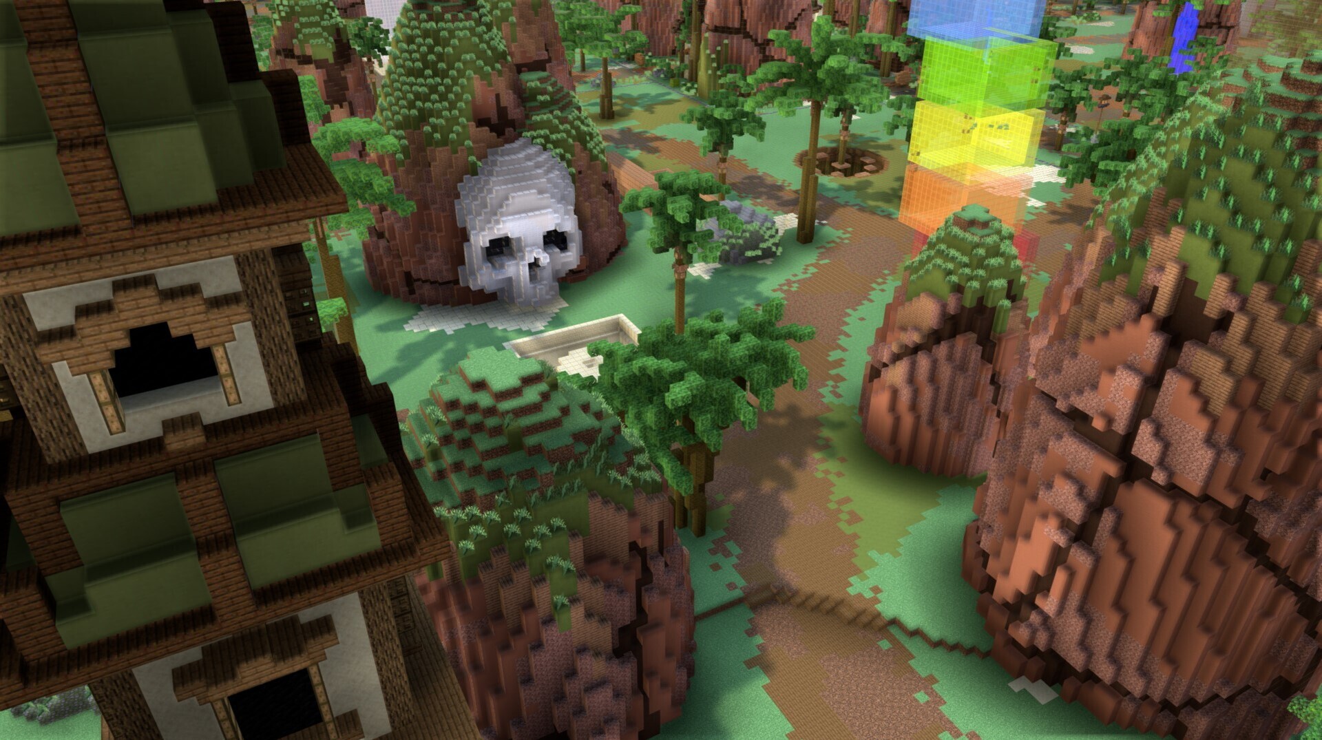 KITMAP SPAWN + WARZONE ~ TROPICAL 500X500 1.8+ Minecraft Map