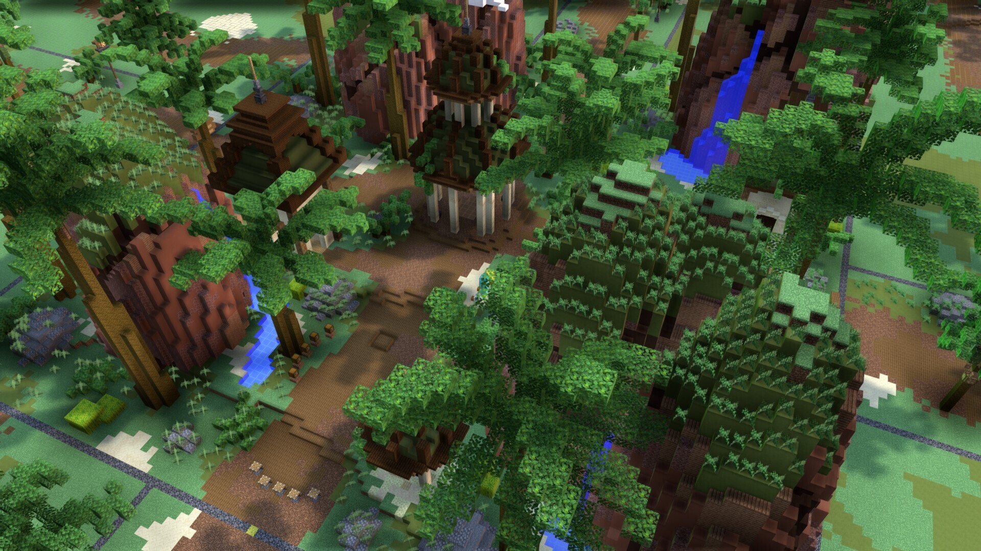 KITMAP SPAWN + WARZONE ~ TROPICAL 500X500 1.8+ Minecraft Map