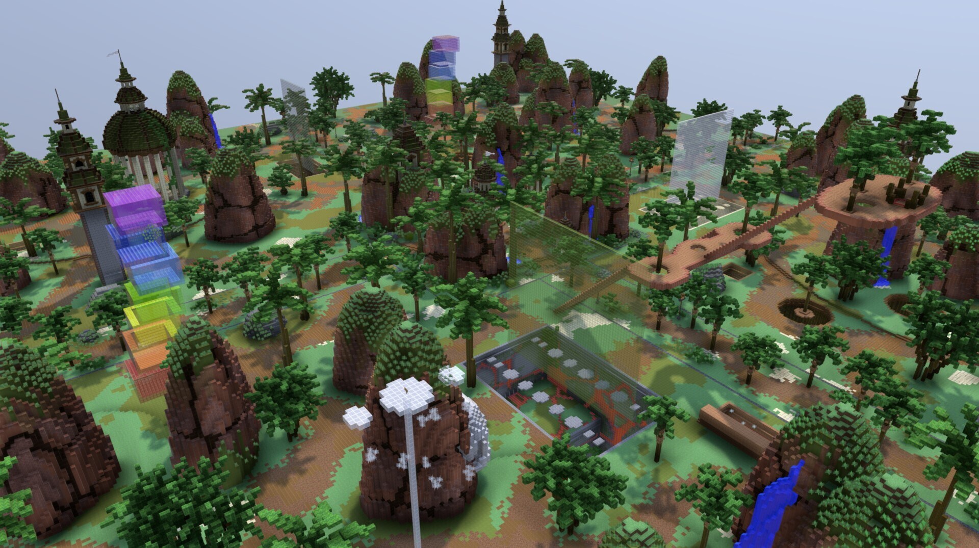 KITMAP SPAWN + WARZONE ~ TROPICAL 500X500 1.8+ Minecraft Map