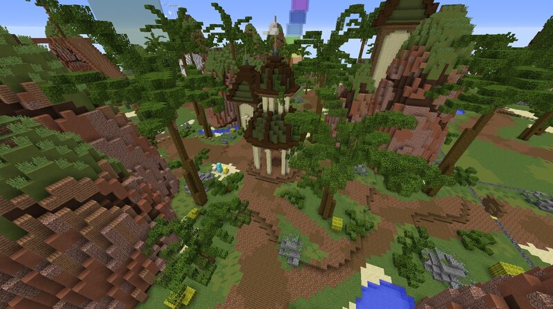 KITMAP SPAWN + WARZONE ~ TROPICAL 500X500 1.8+ Minecraft Map