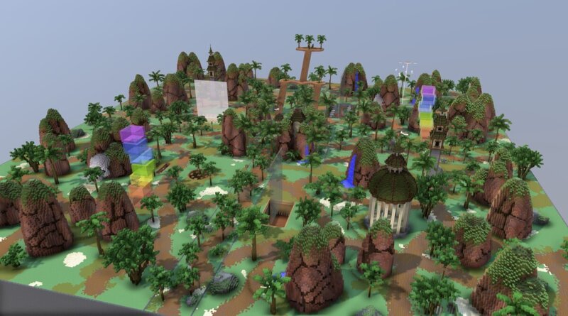 KITMAP SPAWN + WARZONE ~ TROPICAL 500X500 1.8+ Minecraft Map