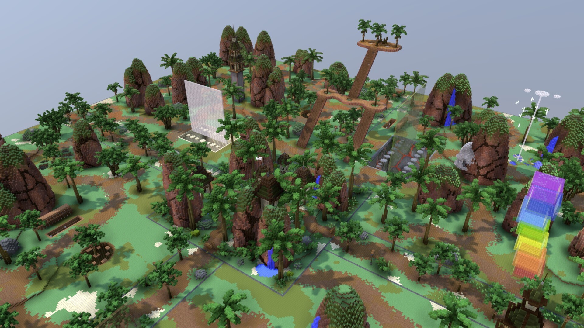KITMAP SPAWN + WARZONE ~ TROPICAL 500X500 1.8+ Minecraft Map