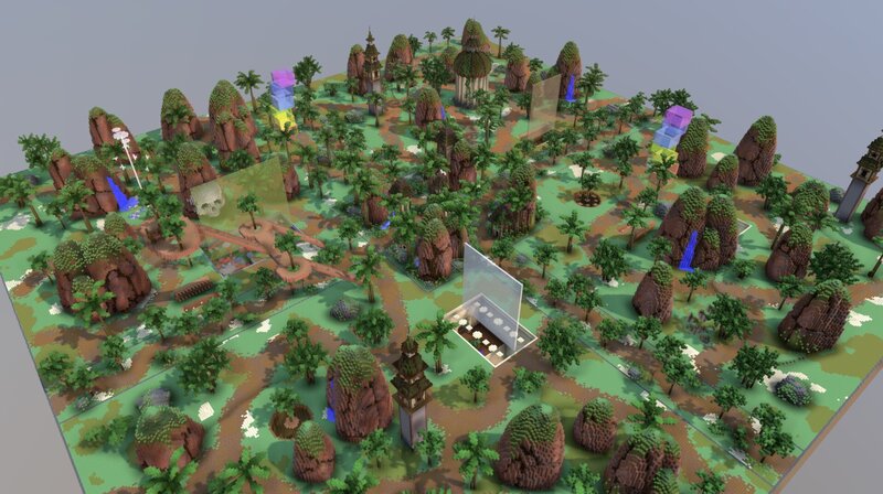 KITMAP SPAWN + WARZONE ~ TROPICAL 500X500 1.8+ Minecraft Map