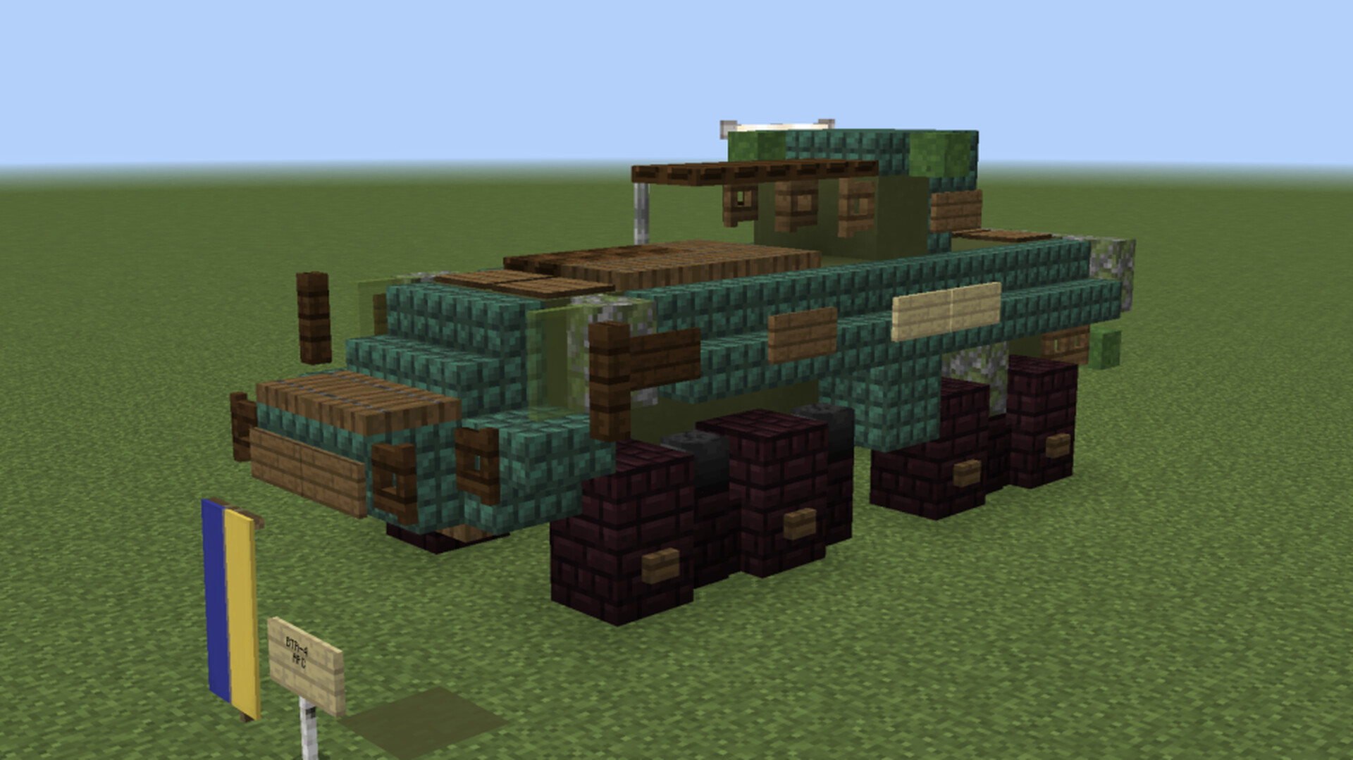 1.5:1 scale BTR-4 Bucephalus Minecraft Map