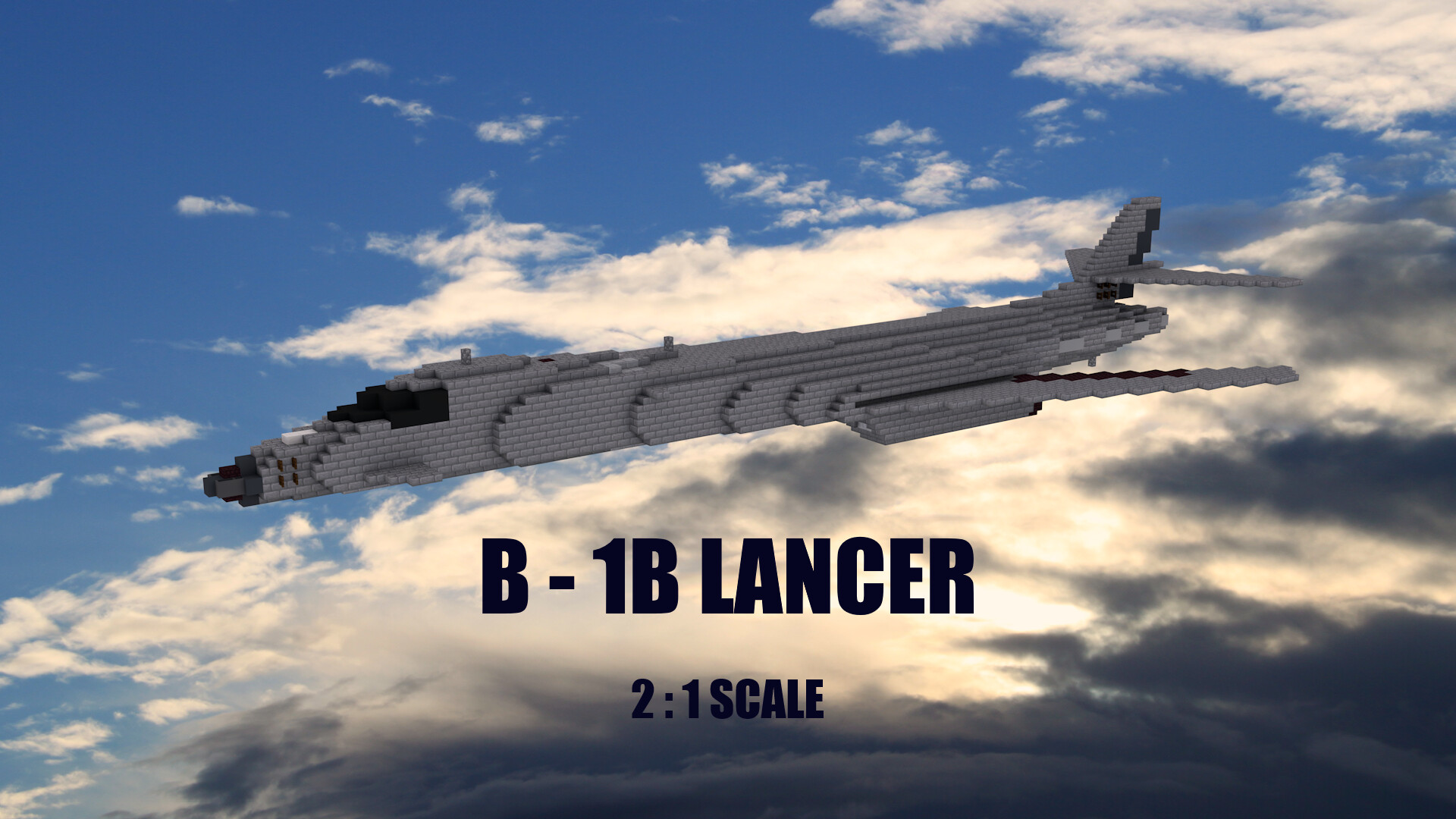 B-1B Lancer / 2:1 Scale [Download] Minecraft Map
