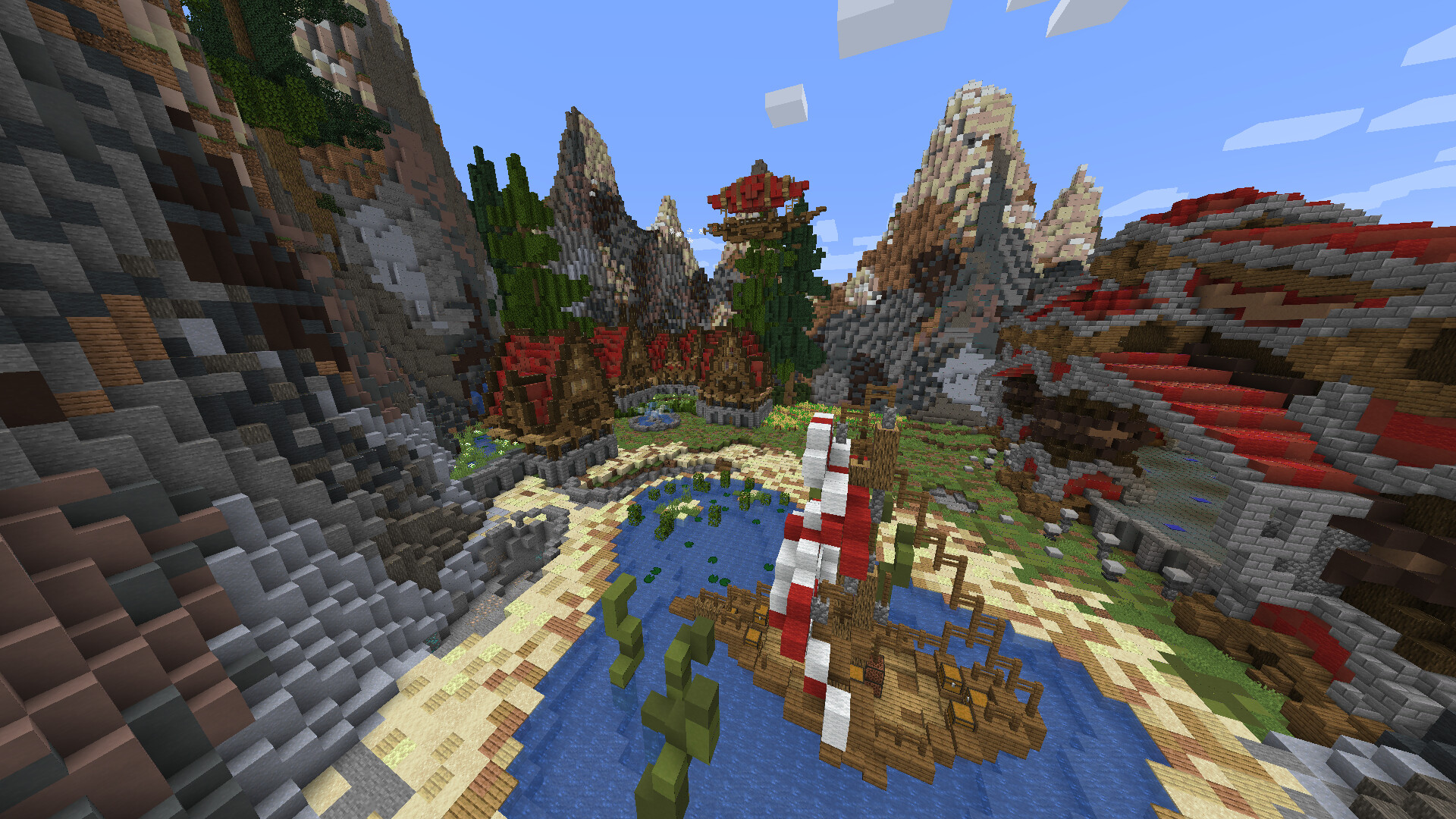 PVP map, pirate + middle ages theme, (medium size) [FOR SALE] Minecraft Map