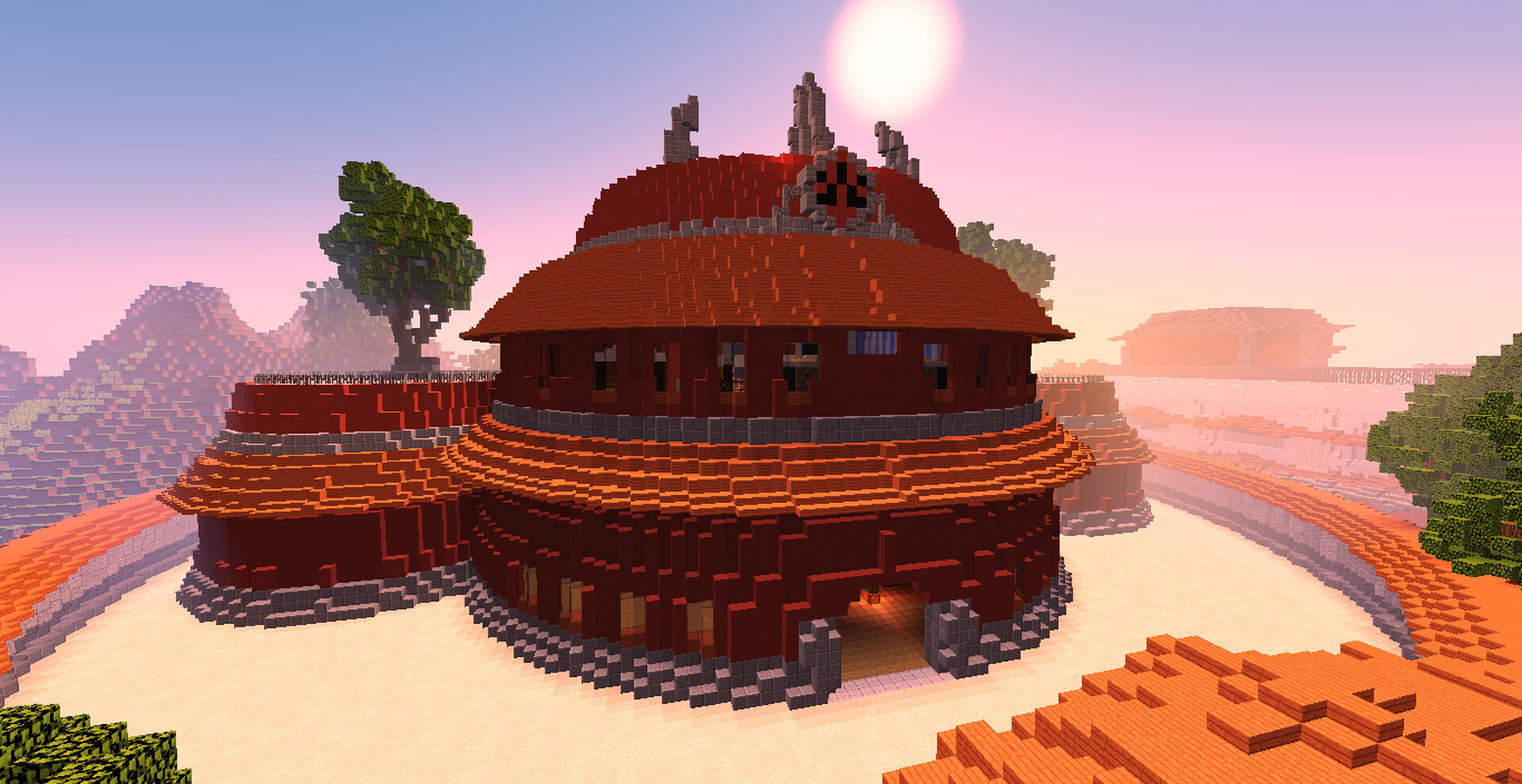 Naruto Hokage Residence Minecraft Map