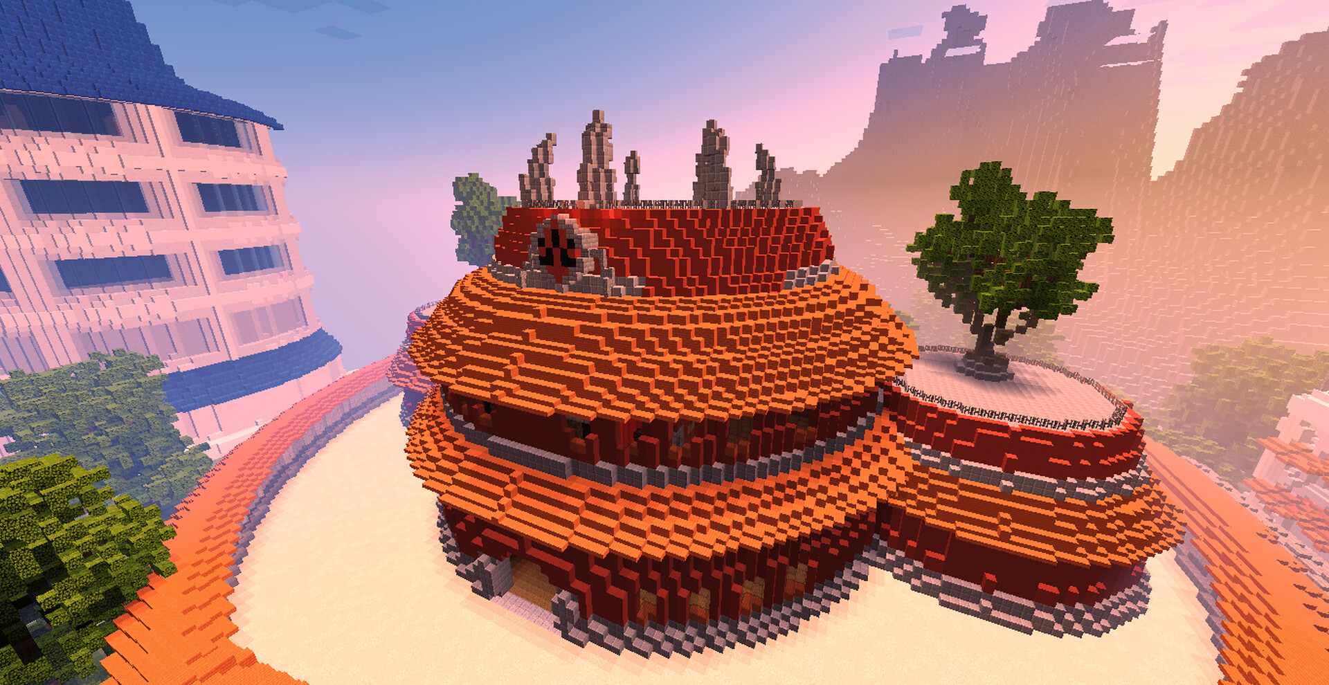 Naruto Hokage Residence Minecraft Map