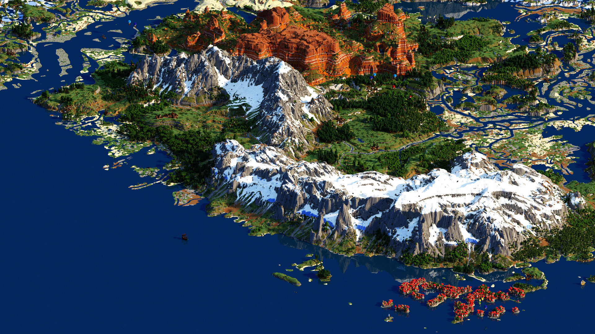 Okarzion - The 8k Survival Experience [1.19+ Download, Java Map, Minecraft Survival World ...