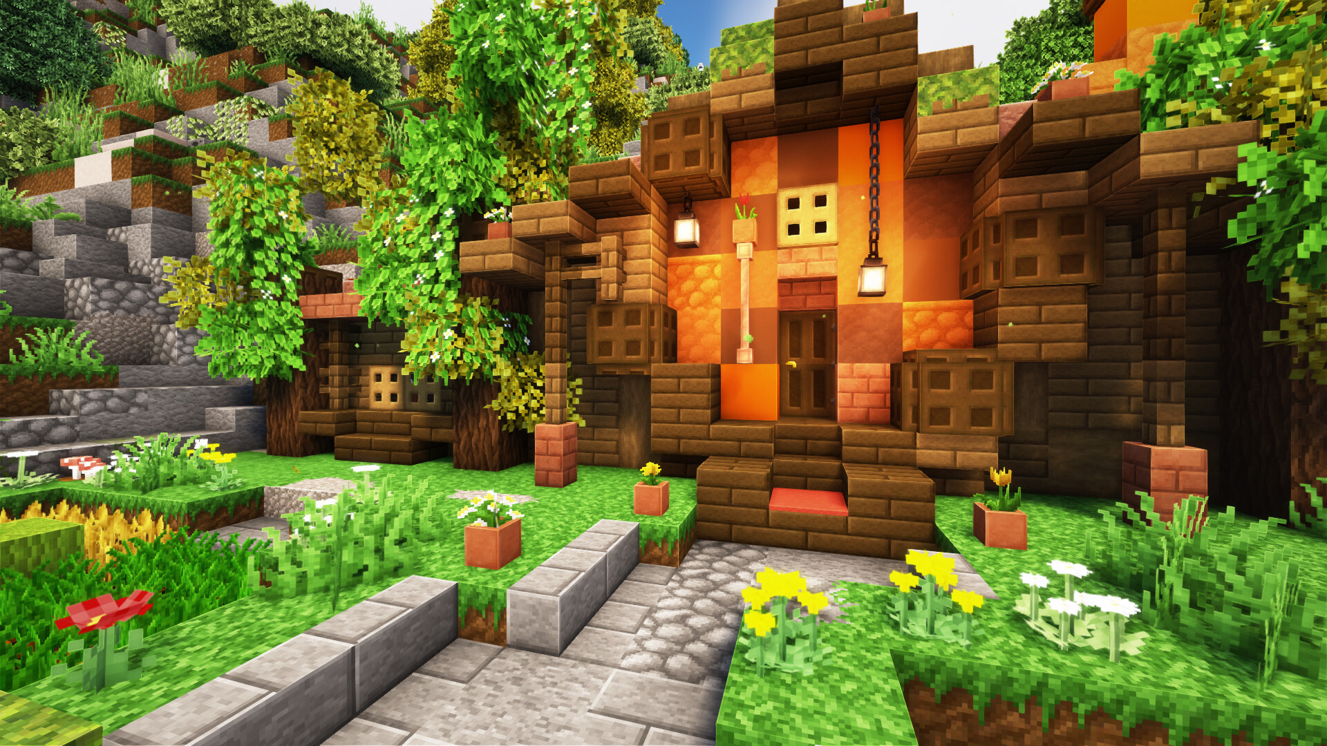 How to build Hobbit Hole Minecraft Map