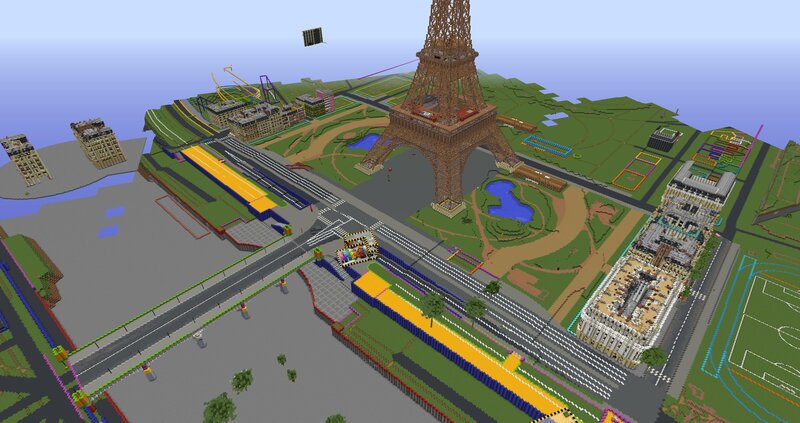 Paris 1:1 scale | BuildTheEarth Project Minecraft Map