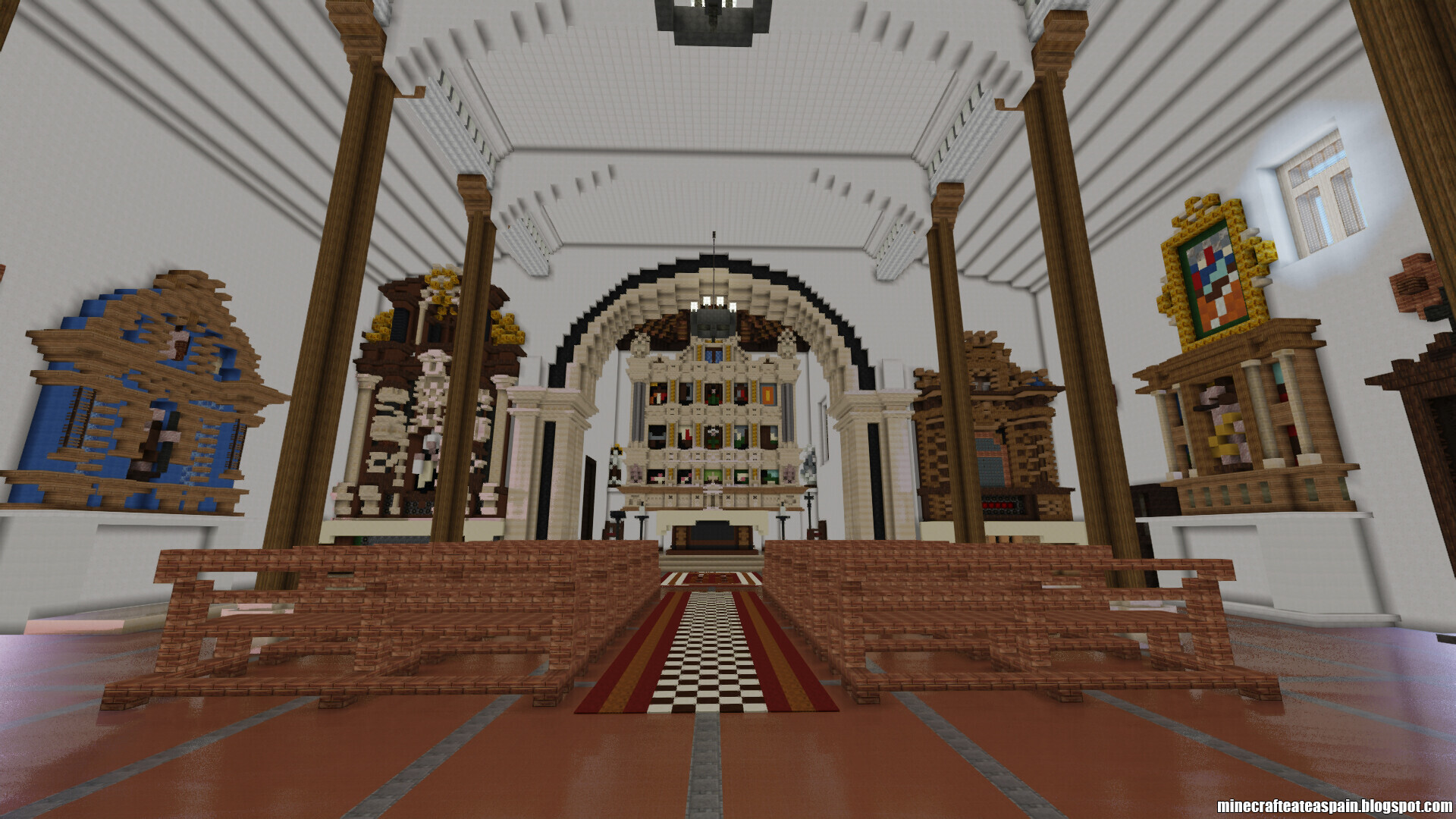 Church of Valdavida, León, Spain in Minecraft Minecraft Map