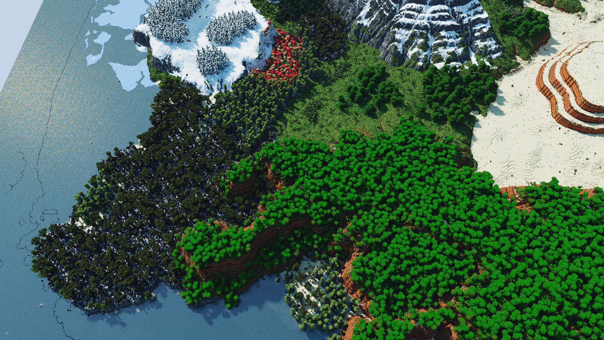 Raqulie (3k x 3k, 1.18, multibiome, Java & Bedrock) Minecraft Map