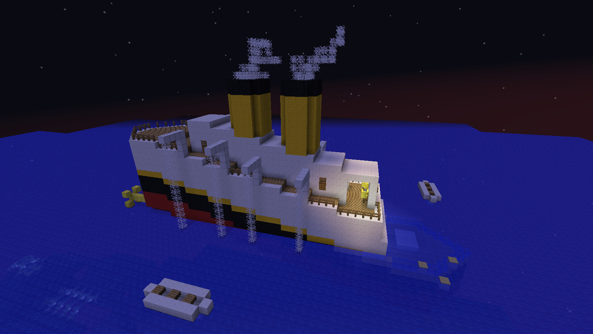 sinking ship RMS hovitch Minecraft Map