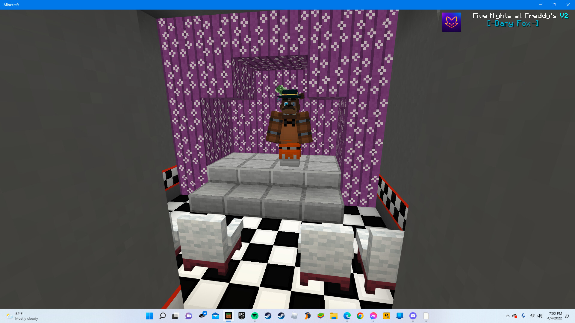 mnaf 123456 custom fun park Minecraft Map