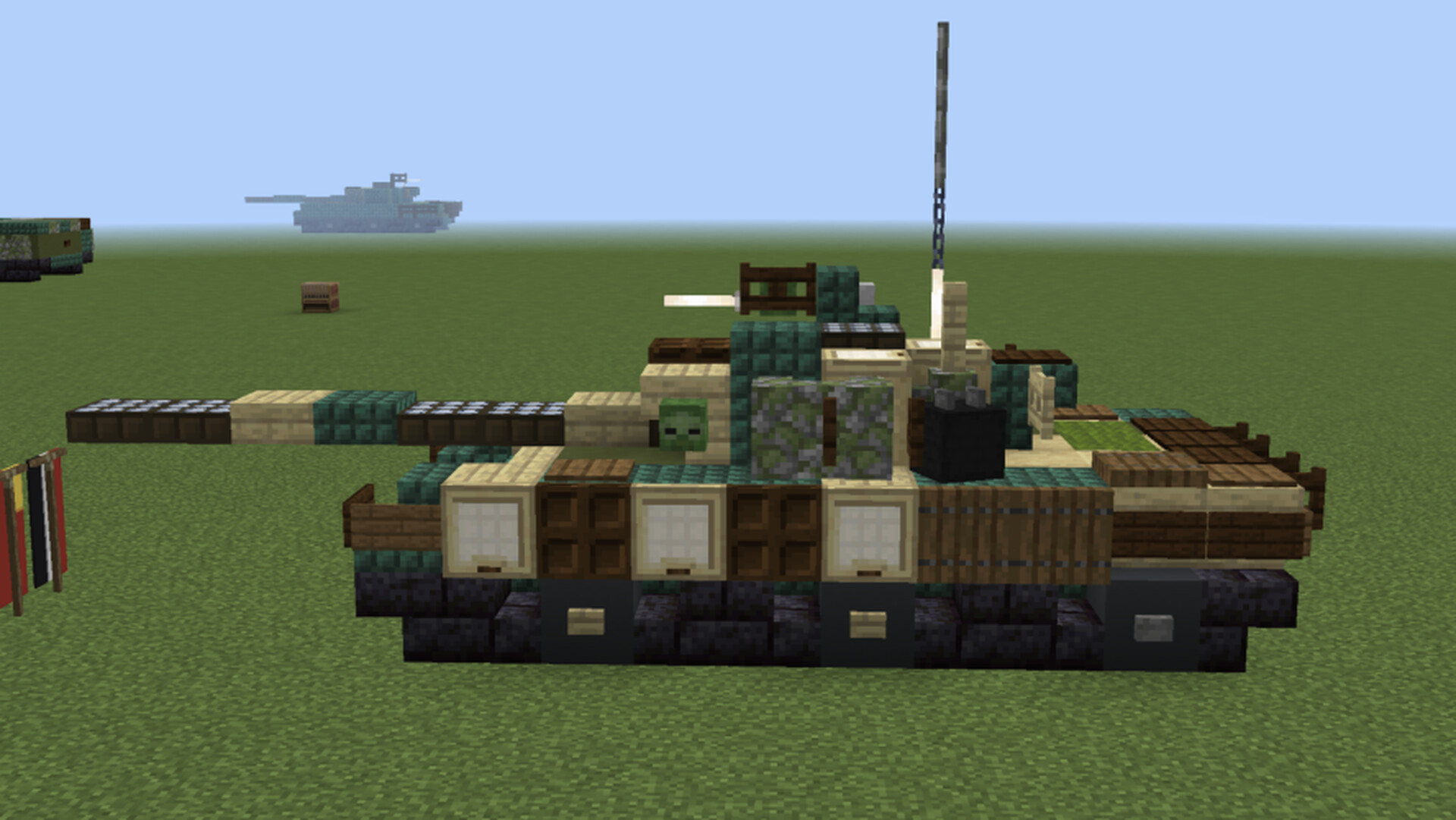 1.5:1 scale T-72AV Turms T Minecraft Map