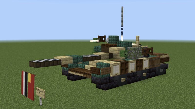 1.5:1 scale T-72AV Turms T Minecraft Map