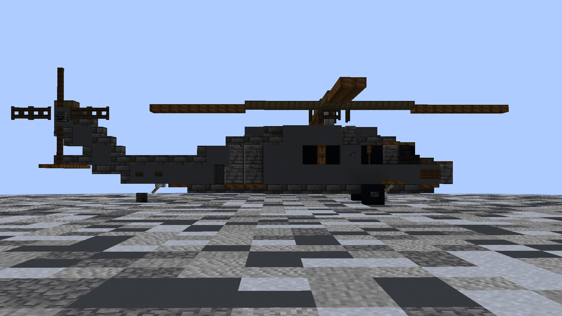 Sikorsky UH-60 Black Hawk Helicopter 1.5:1 Scale Minecraft Map
