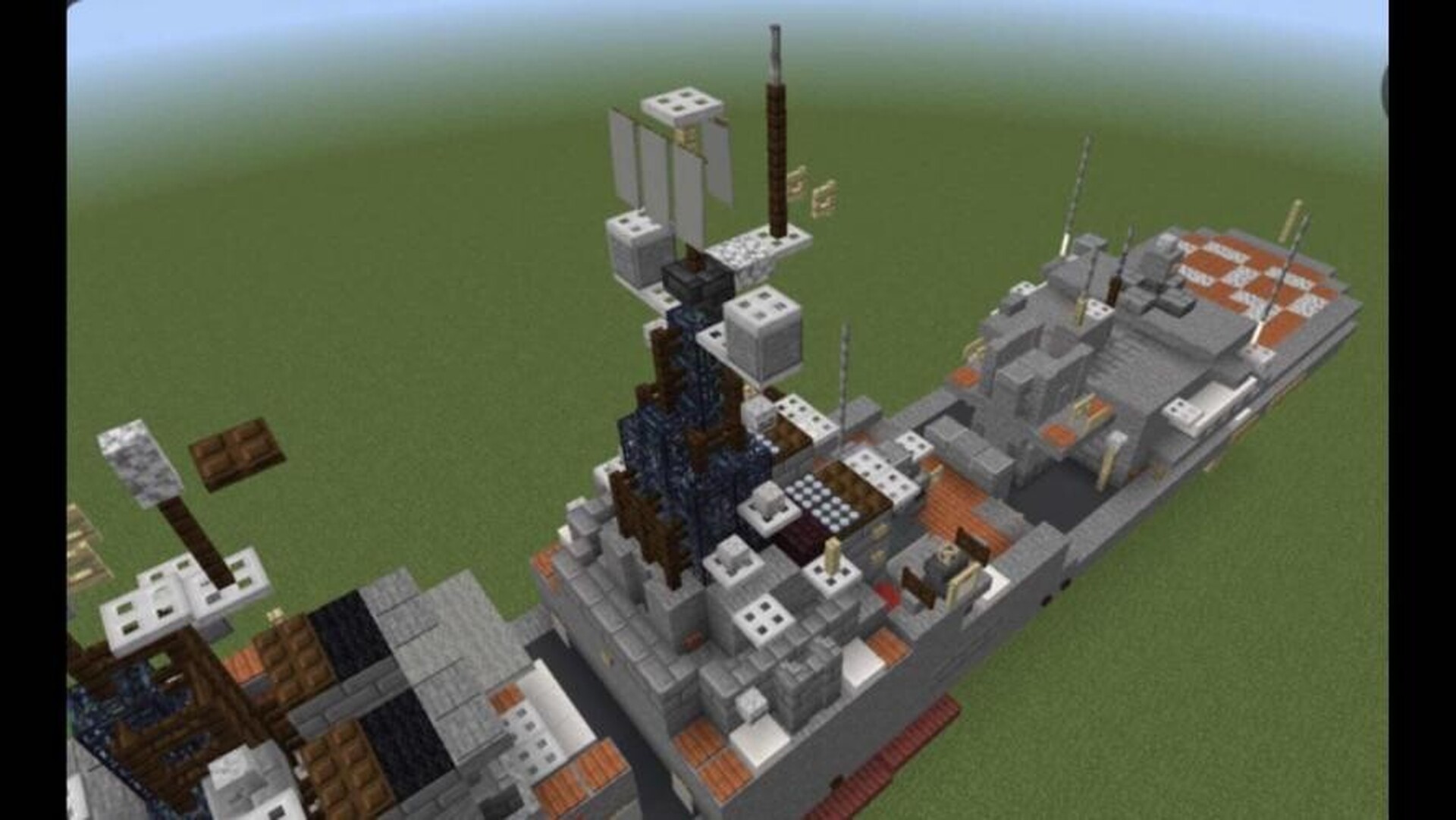 1:2 scale Project 1155.1 Admiral Chabanenko (Udaloy II Class) Minecraft Map