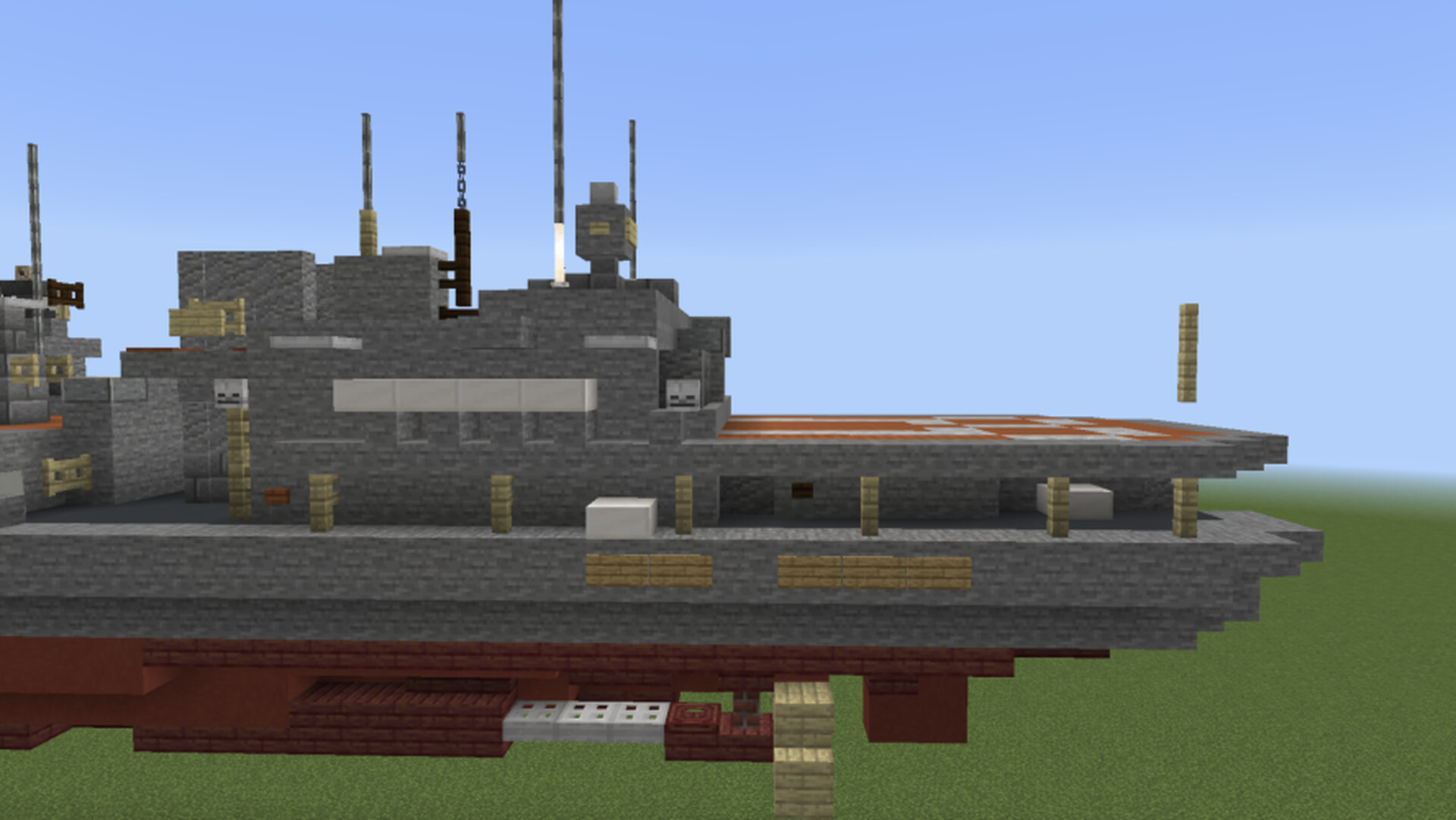1:2 scale Project 1155.1 Admiral Chabanenko (Udaloy II Class) Minecraft Map