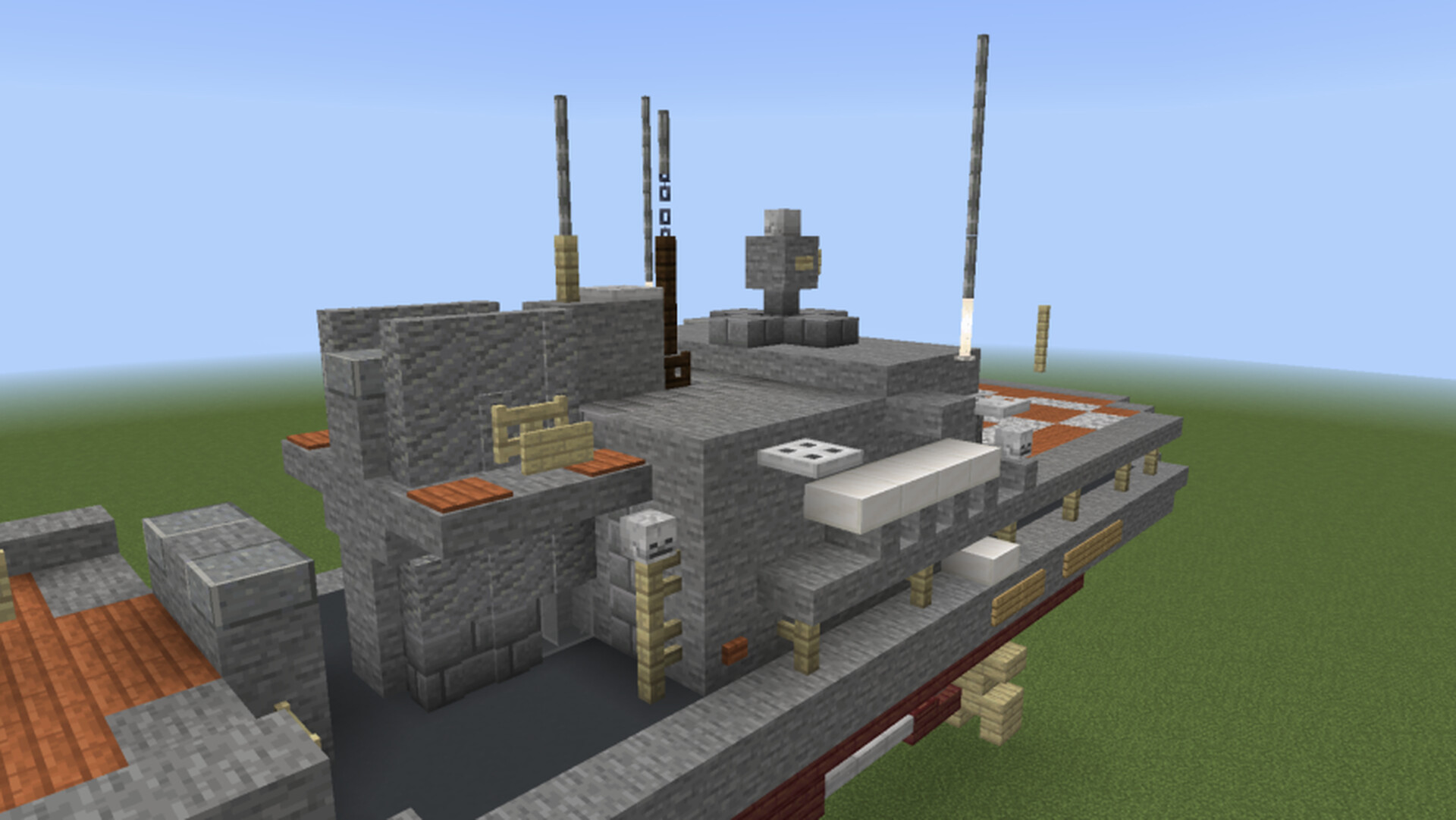 1:2 scale Project 1155.1 Admiral Chabanenko (Udaloy II Class) Minecraft Map