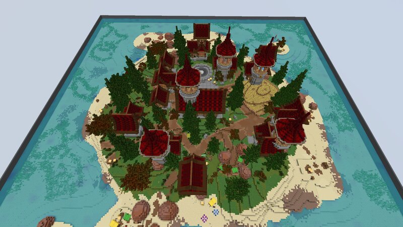 Island Spawn with Models Minecraft Map
