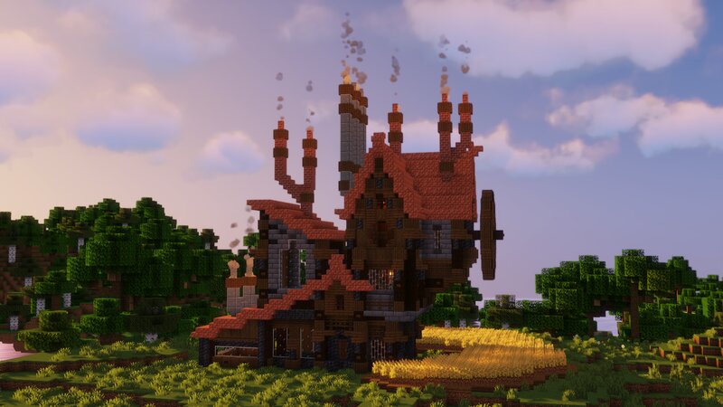 Steampunk Spruce Starter House || Evergreen SMP || by LemonTorture ...
