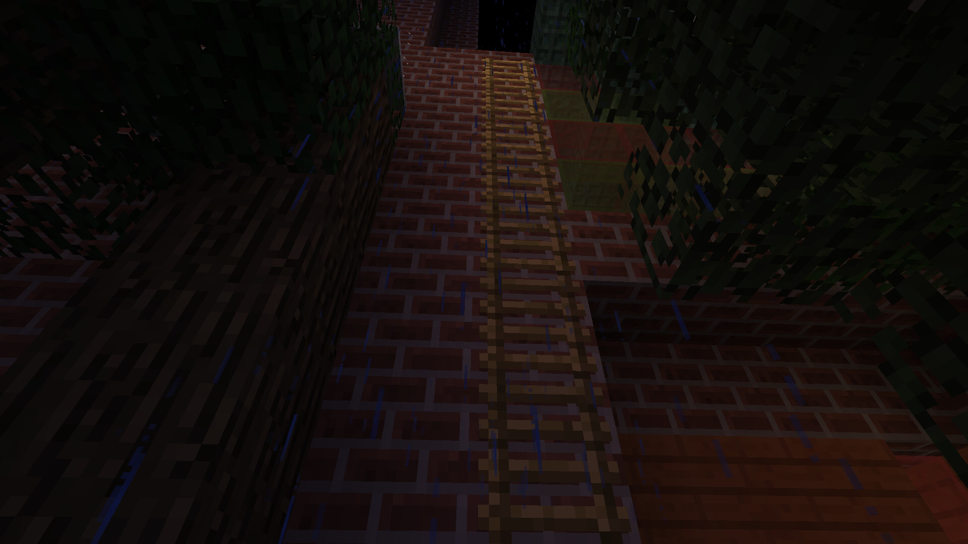 Christmas Cabin Large Fireplace in Very Dense Forest Minecraft Map