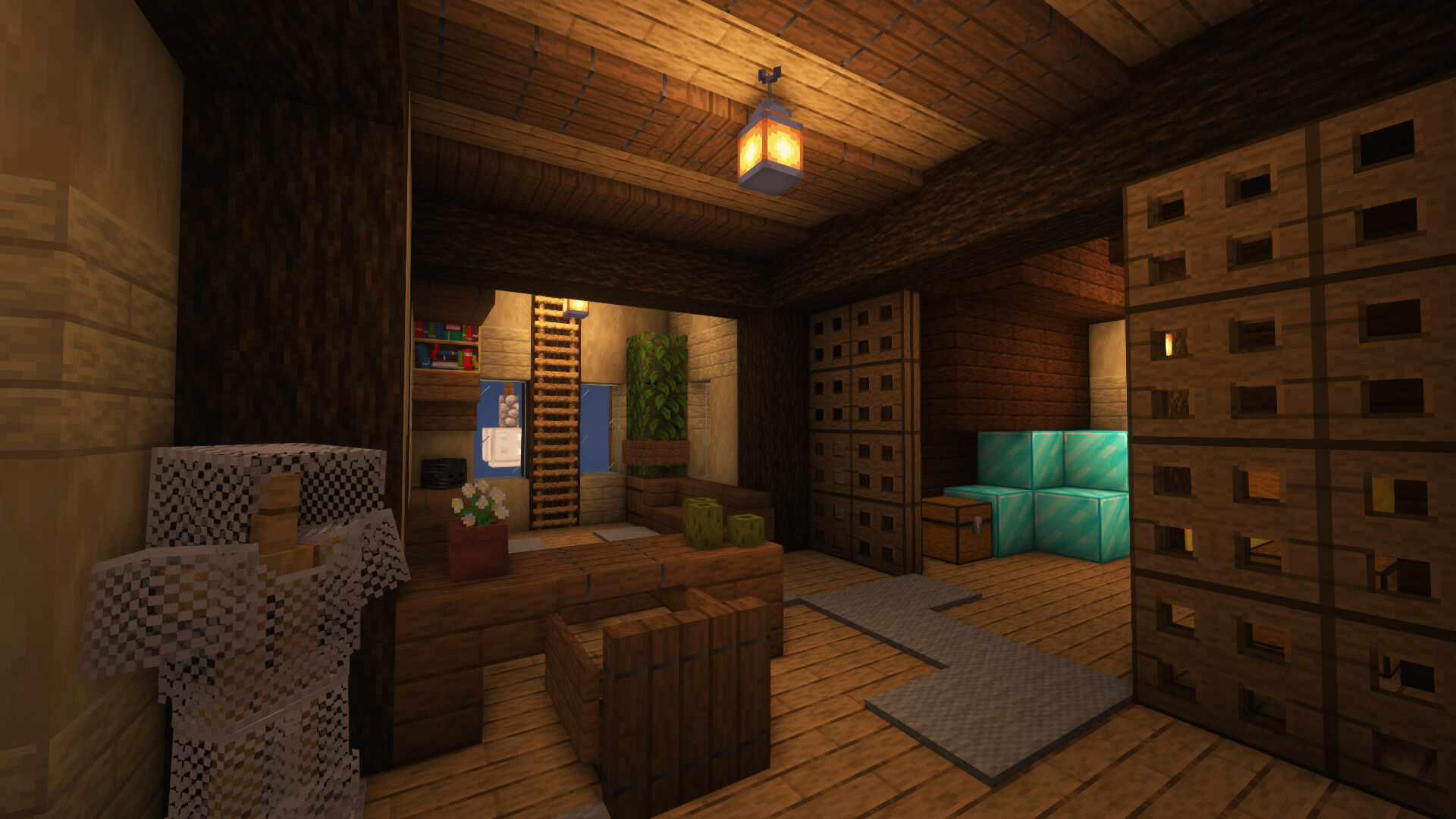 Steampunk house for survival with interior [ Download ] Minecraft Map