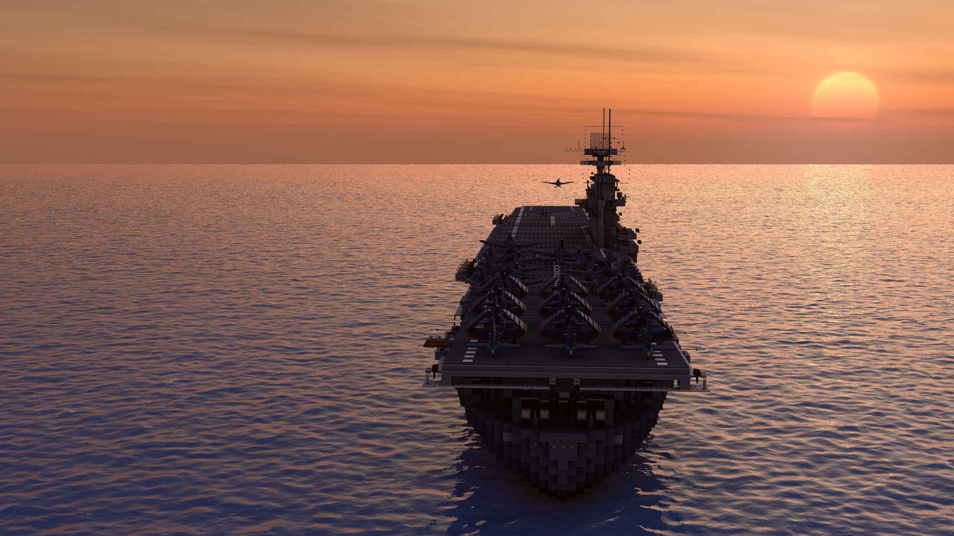 1:1 Scale USS Yorktown CV-5 Minecraft Map