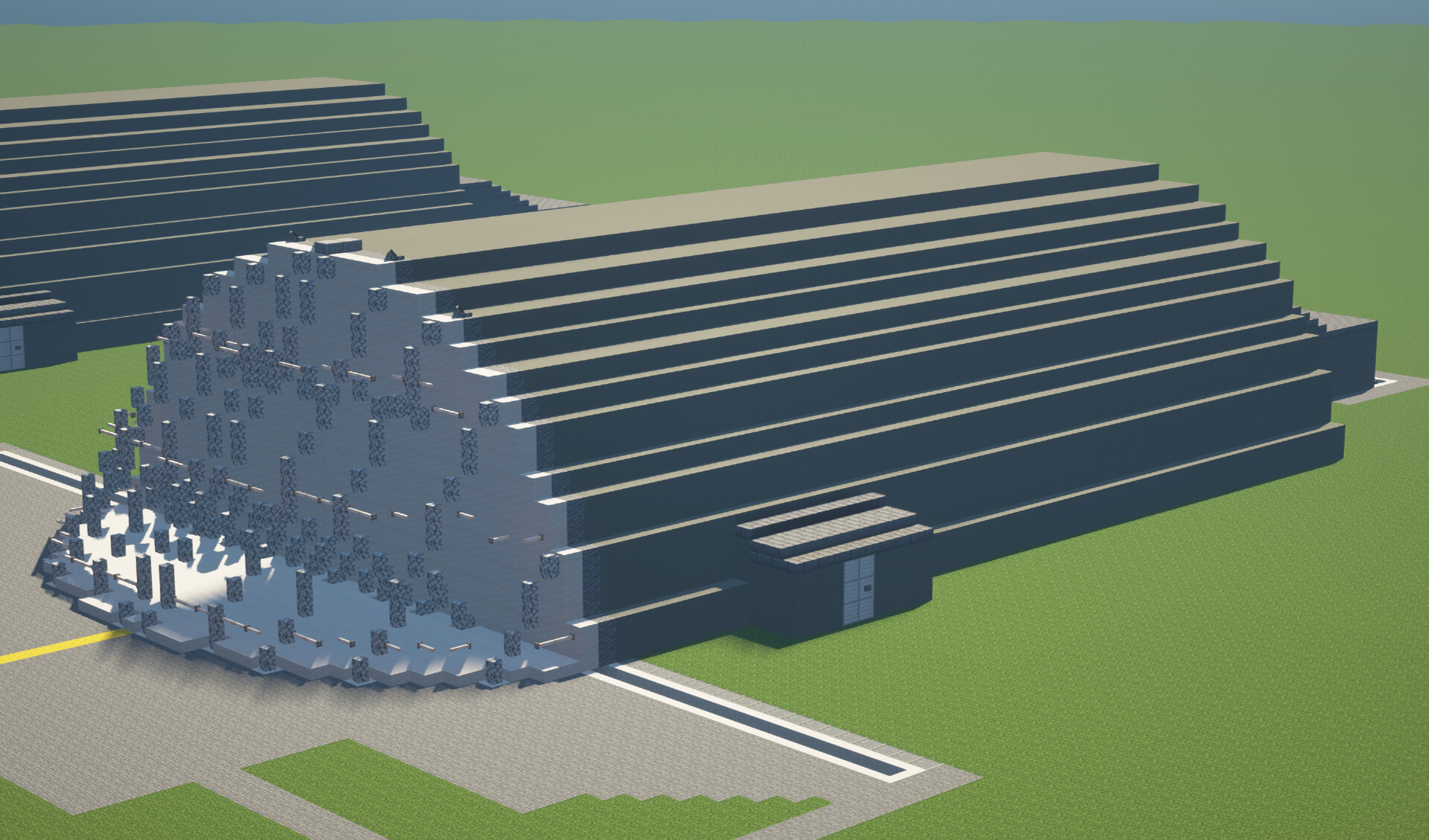 Hardened Aircraft Shelter, 1.5:1. Minecraft Map