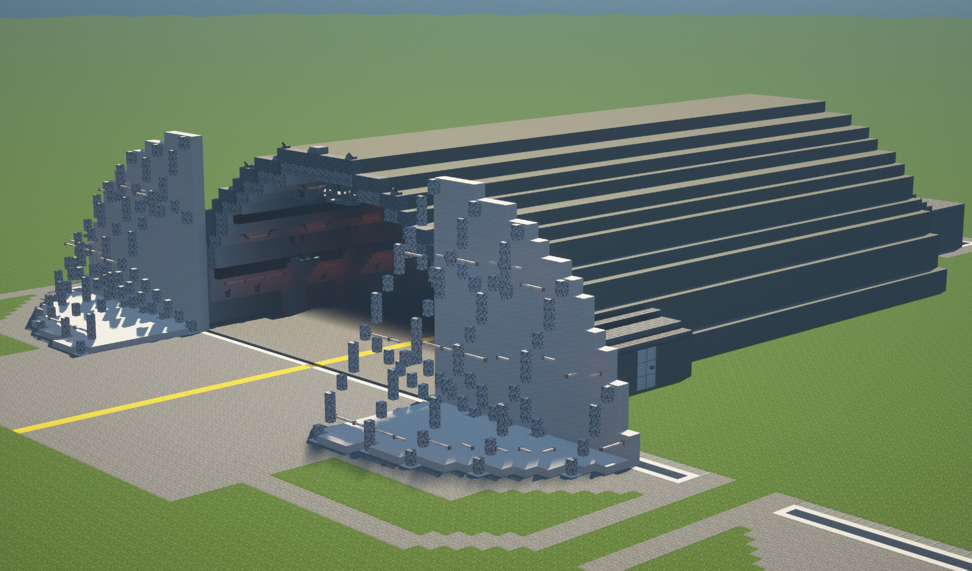 Hardened Aircraft Shelter, 1.5:1. Minecraft Map