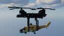 Mil Mi25 and MH47 Helicopters (operation Mount Hope III) Minecraft Map