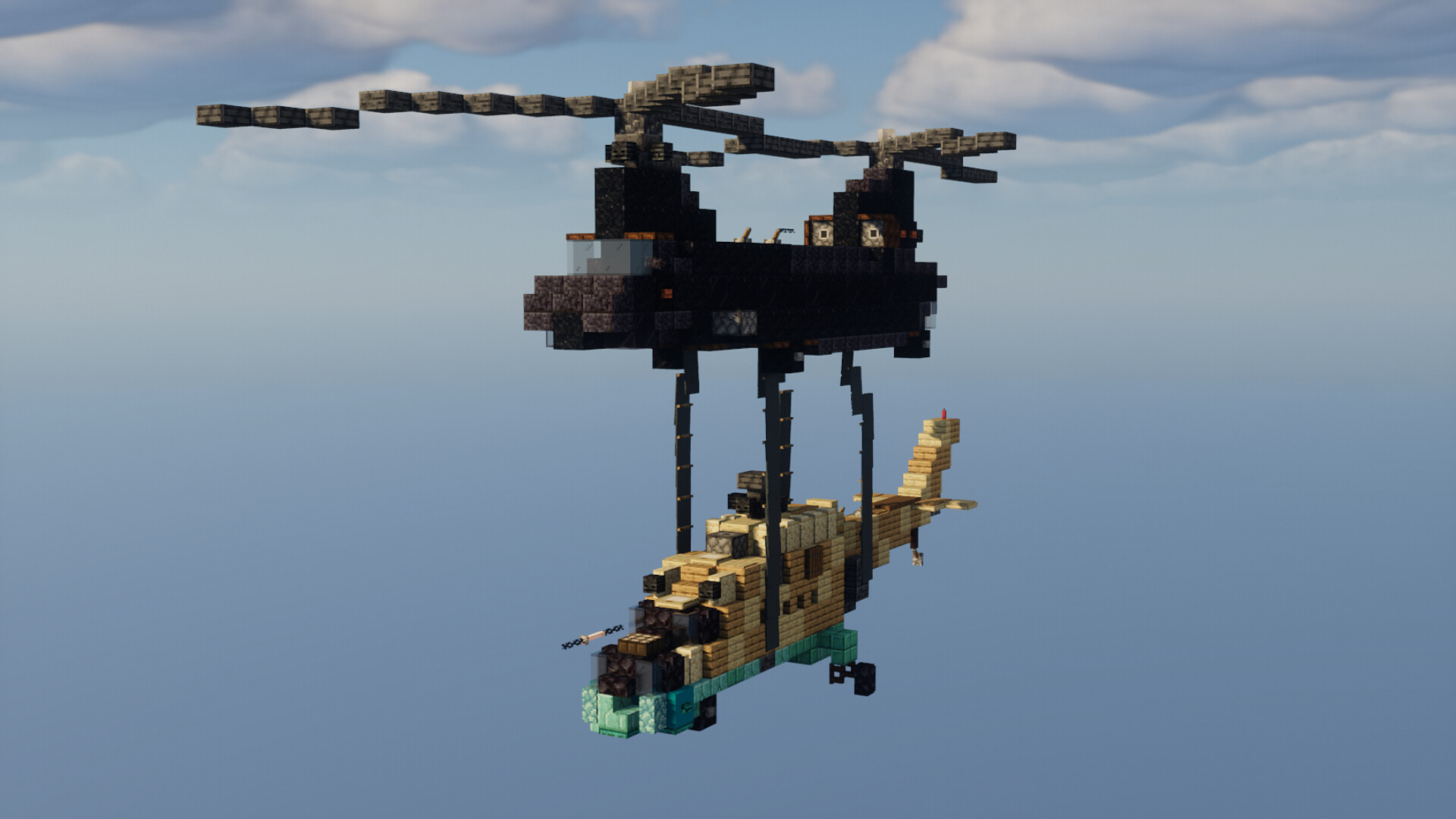 Mil Mi25 and MH47 Helicopters (operation Mount Hope III) Minecraft Map