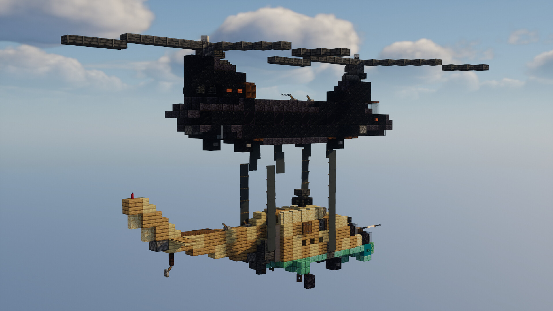 Mil Mi25 and MH47 Helicopters (operation Mount Hope III) Minecraft Map
