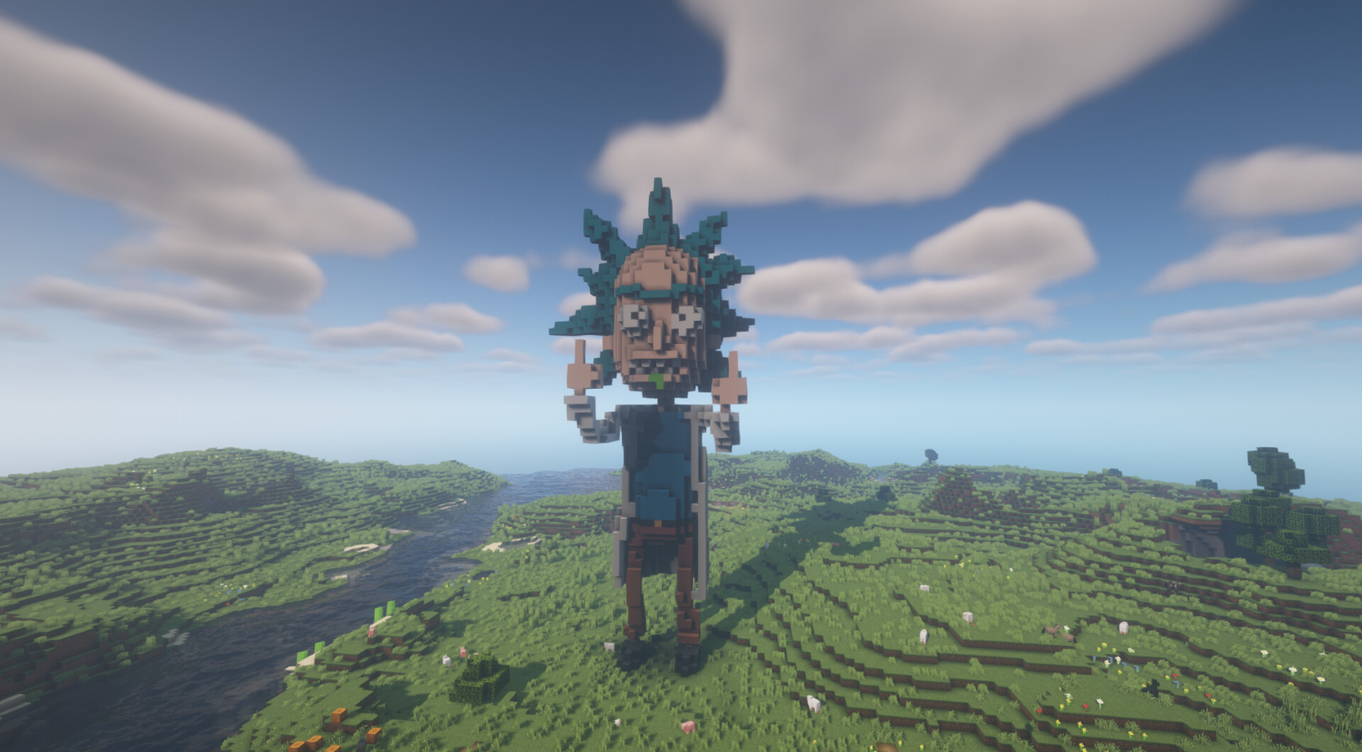 rick from rick and morty Minecraft Map