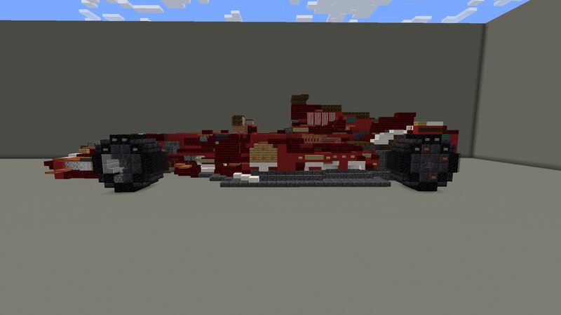 Ferrari F2007 F1 Car 10:1 Scale Minecraft Map