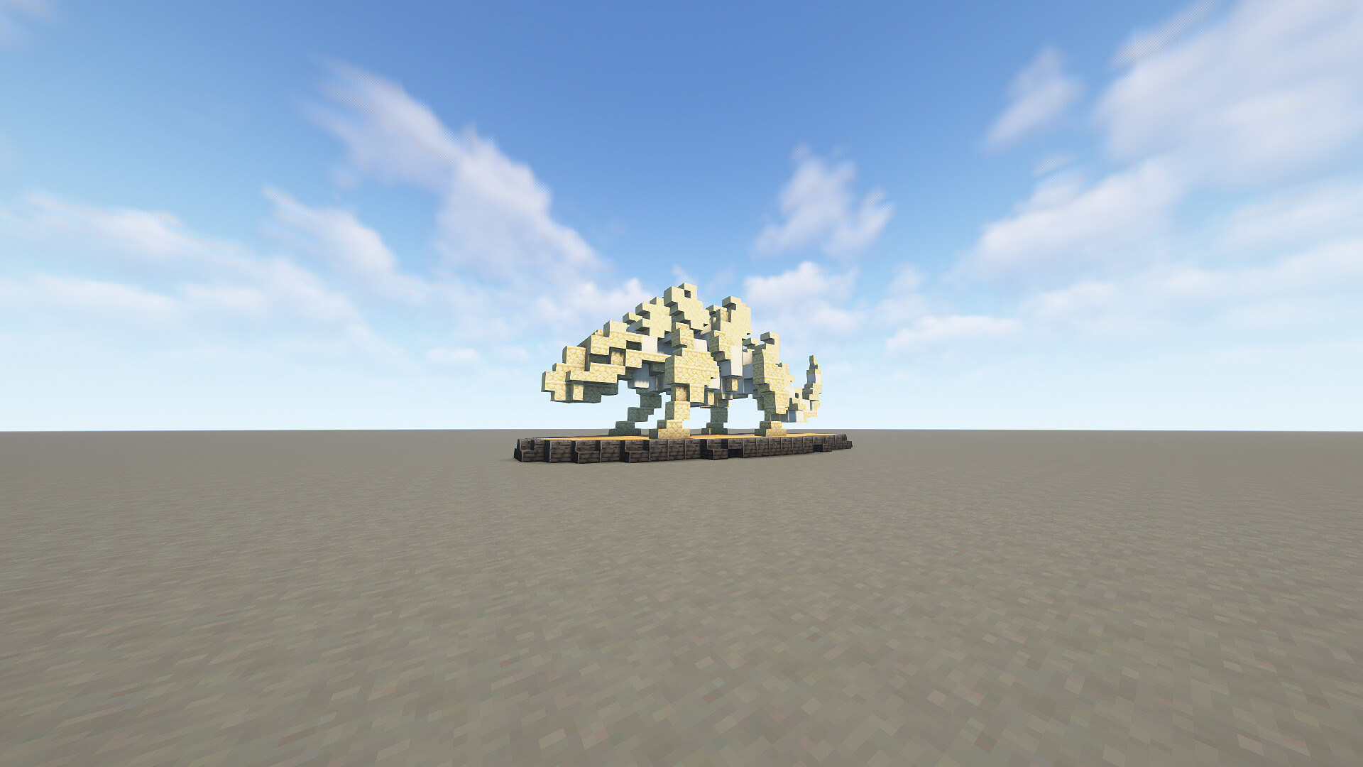 Small stegosaur statue {Free Download} Minecraft Map