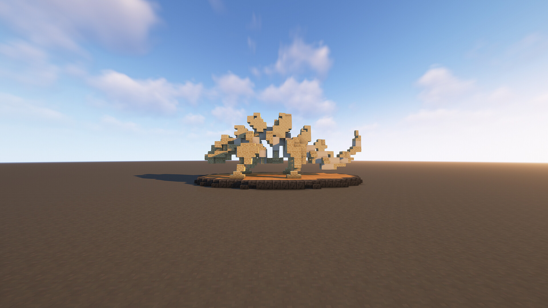 Small stegosaur statue {Free Download} Minecraft Map