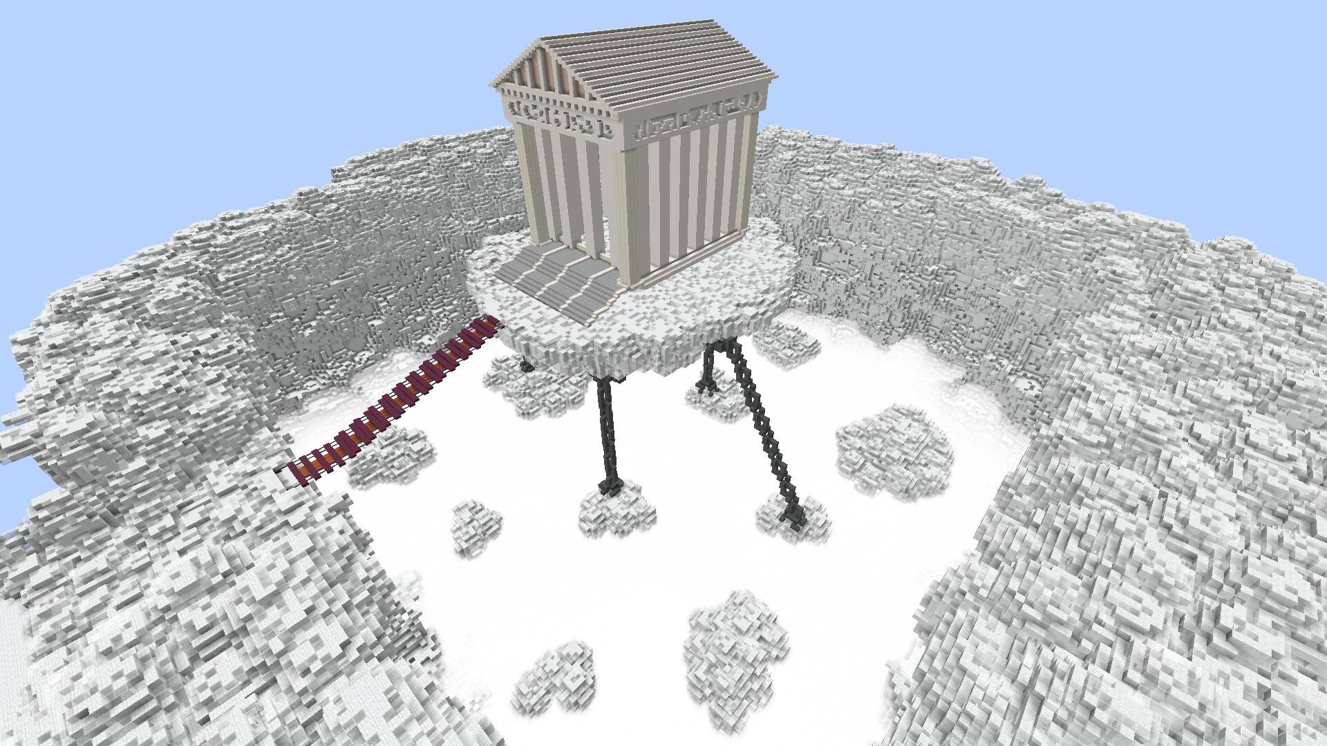 Minecraft Temple in the Sky. Minecraft Map
