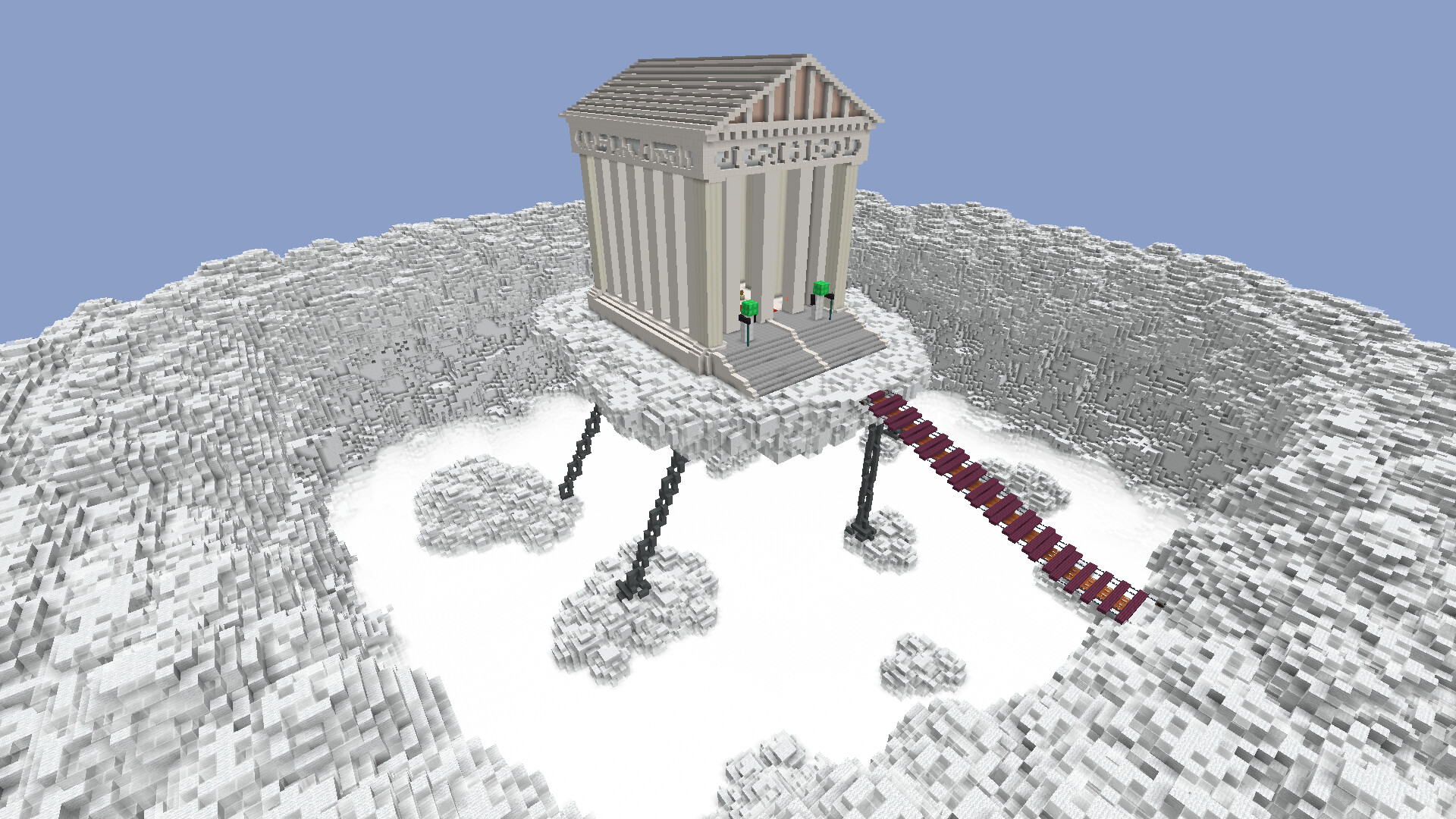 Minecraft Temple in the Sky. Minecraft Map