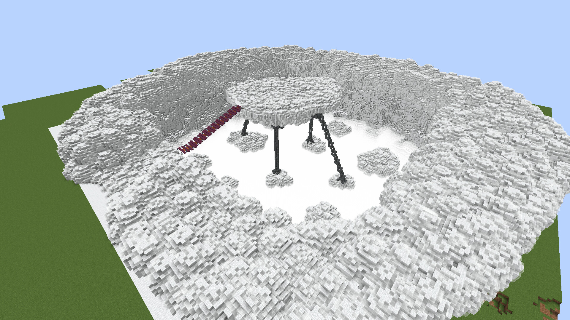 Minecraft Temple in the Sky. Minecraft Map