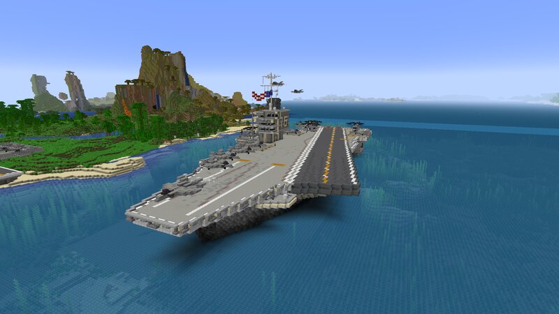 Air Force Base & Carrier Minecraft Map