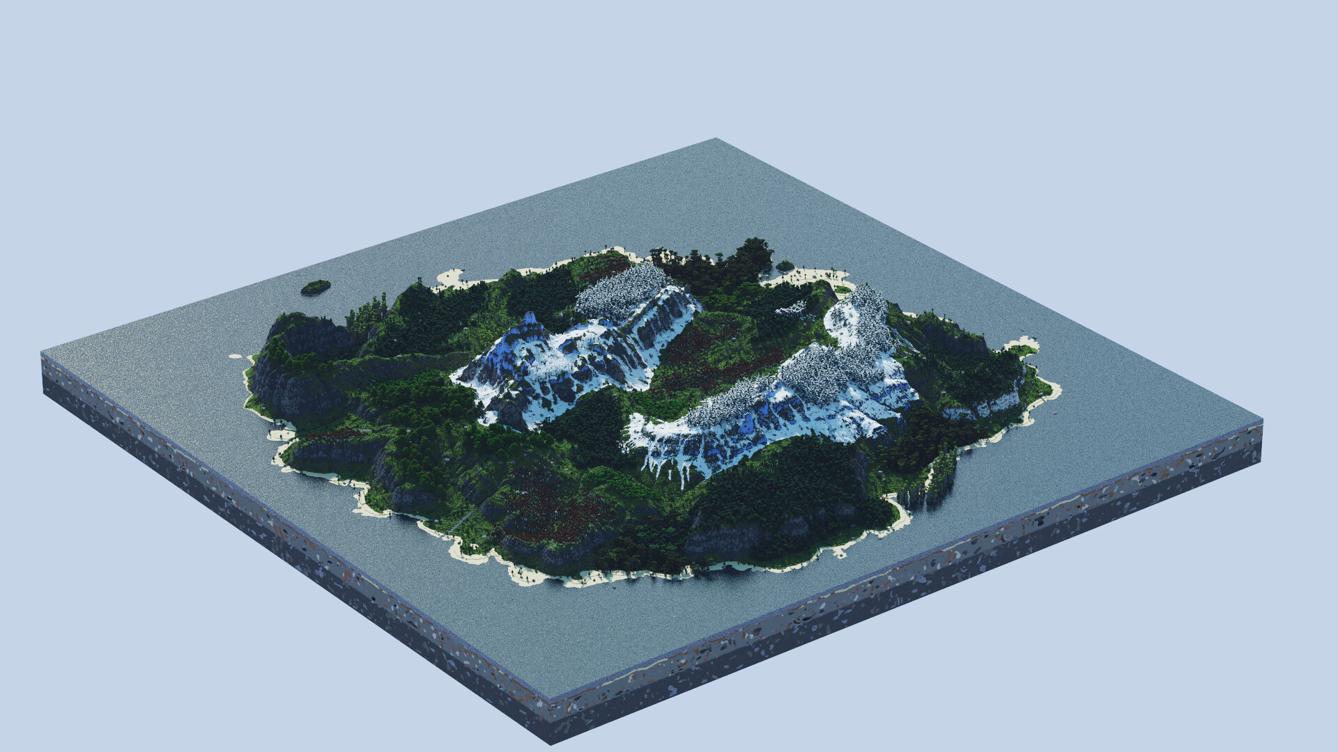 The Lost Island (2k x 2k, 1.18, Java & Bedrock) Minecraft Map