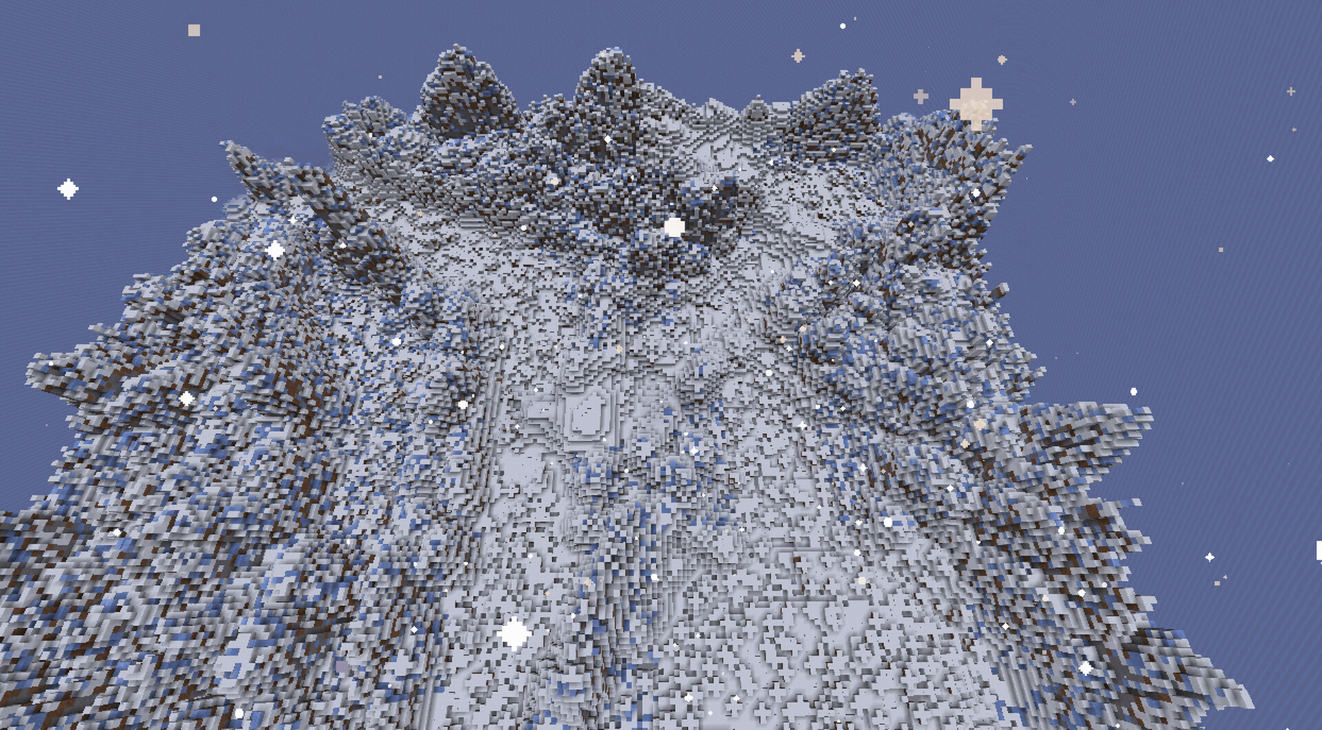 Terrain test #2:snow world Minecraft Map