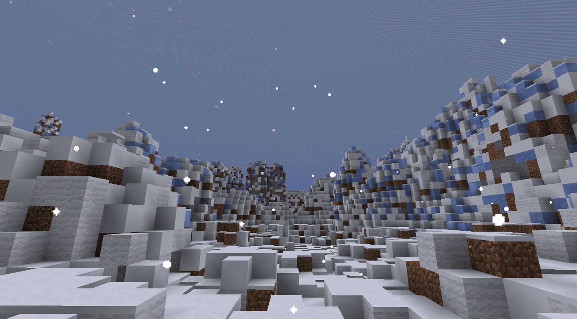 Terrain test #2:snow world Minecraft Map