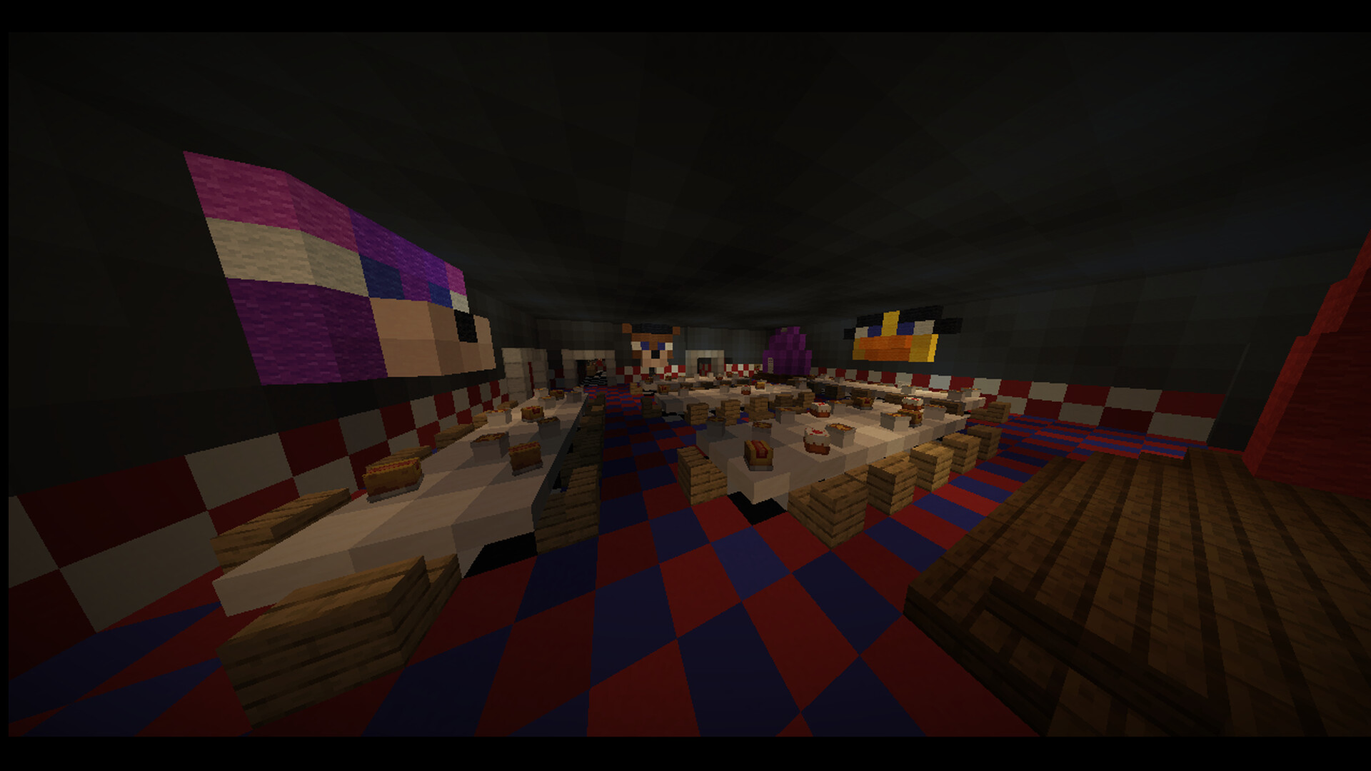 (FNAF) all of the maps! and funcional (FNAF 1, 2, 3 ,4 and 5) Minecraft Map